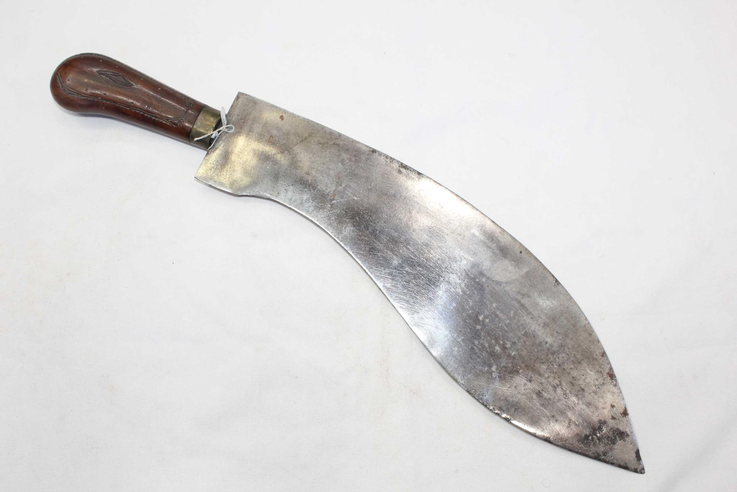 Rajasthan Gems Dagger Knife Kukri Khukuri Old Handmade Steel Blade Engraved Wood Handle D835