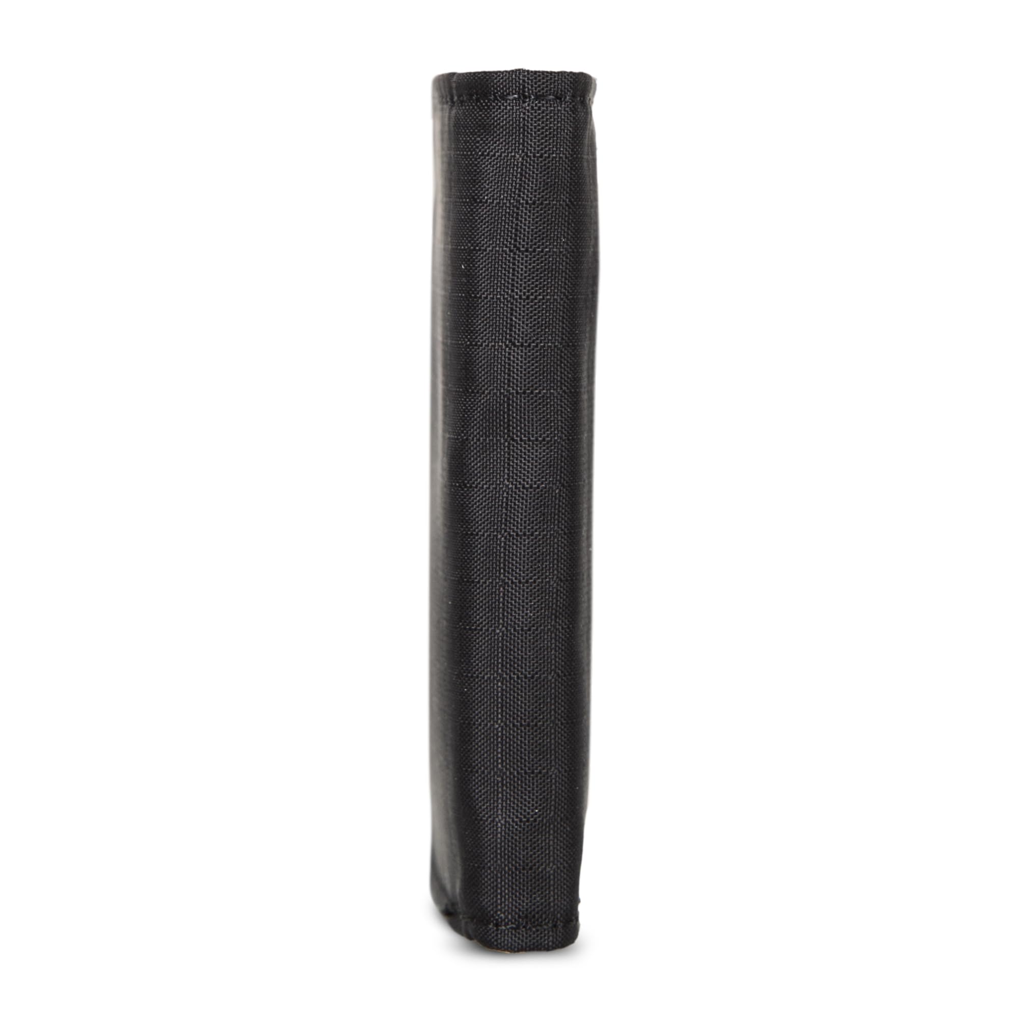 Eddie Bauer Men Signature Bifold Passcase Wallet (Available in Cotton Canvas, Ripstop Nylon-Black, One Size