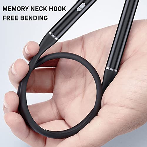 MIANHT Stereo Earbuds Earphone Waterproof Headset for Work Travel Bluetooth Sport Headphones Wireless High-Power Bluetooth Earphones Neck-Mounted Earphones