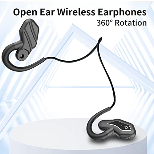 KauLueDer Conduction Open Ear Bluetooth Headphone,V5.1 Air Conduction Earphone with Built-in Microphone for Fitness/Office/Home/Leisure