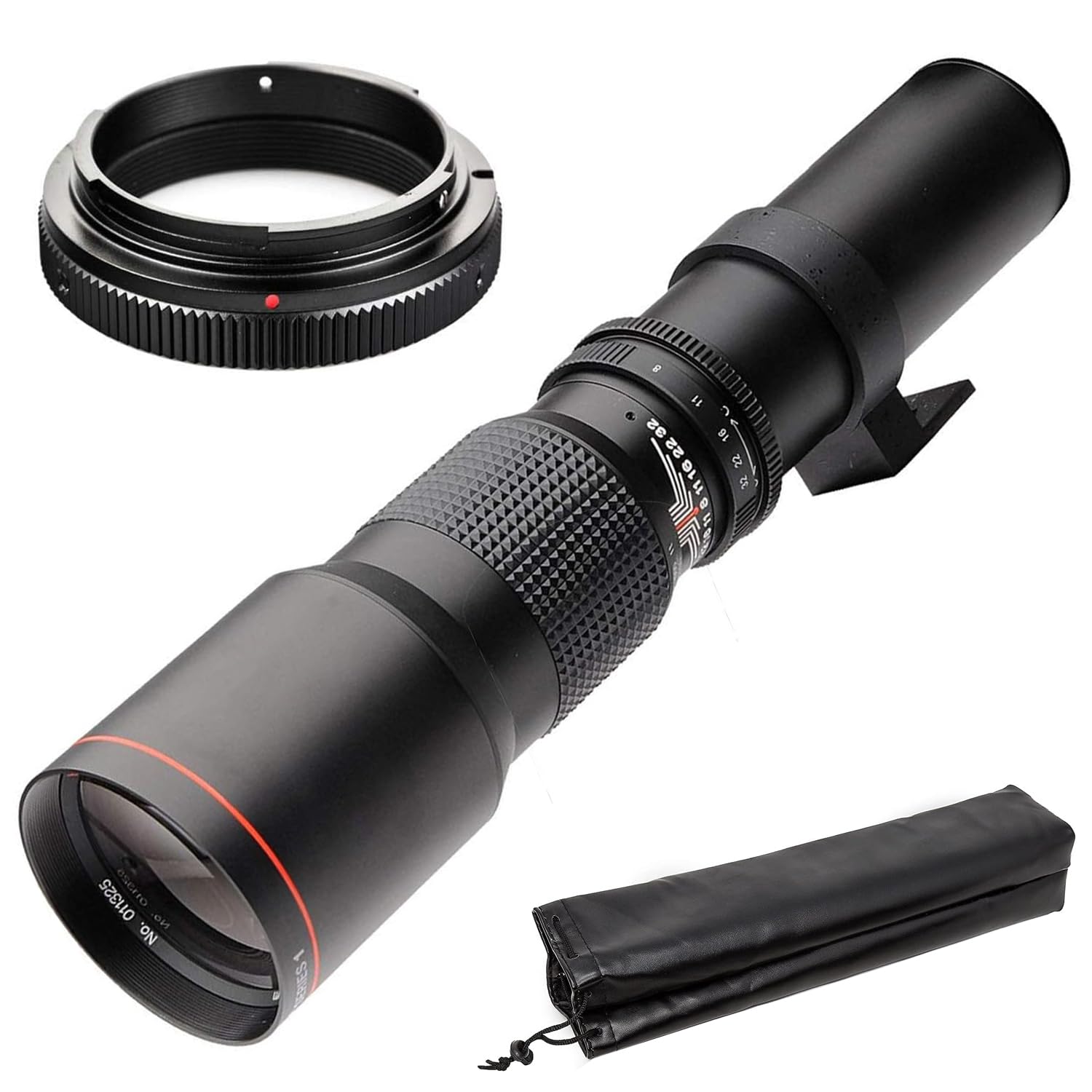 Acuvar 500mm f/8 Manual Telephoto Lens for Canon EOS 80D, 90D, Rebel T3, T3i, T5, T5i, T6i, T6s, T7, T7I, T8I, SL3, 60D, 70D, 5D, EOS5D IV, 6D II, 7D II SLR Cameras (500MM for Canon)