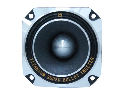 Mr. Dj HDT700S 3.5-Inch Titanium Bullet High Compression Tweeter with 10 Ounce Ferrite Magnet (Chrome)