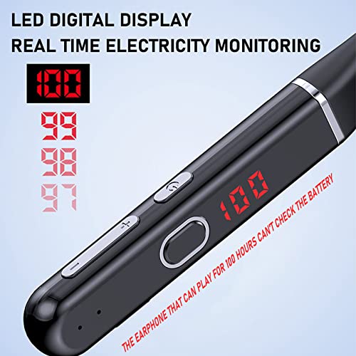 MIANHT Stereo Earbuds Earphone Waterproof Headset for Work Travel Bluetooth Sport Headphones Wireless High-Power Bluetooth Earphones Neck-Mounted Earphones