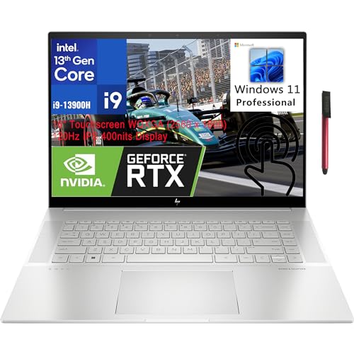 HP Envy 16" Touchscreen WQXGA (2560x1600) Gaming Laptop Premium Creator Workstation Computer, 13th Gen Intel 14-Core i9-13900H, GeForce RTX 4060 8G, 64GB DDR5 RAM, 4TB PCIe SSD, Windows 11 Pro, BROAG