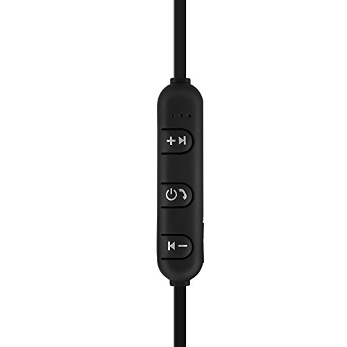 Yoidesu Wireless Headphones, Portable Wireless Bluetooth Headphones Magnetic Earbuds Sports Earphone Built-in Microphone for iPhone Android(Black)
