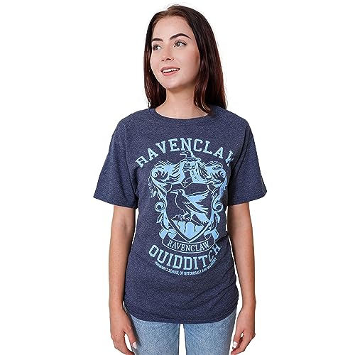 Harry Potter Ravenclaw Quidditch Team Adult T-Shirt(MD, Navy Heather)