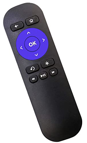 Smartby Replacement Remote Control Compatible with Roku Models Roku 1 (Lt, Hd); Roku 2 (Xd, Xs); Roku 3 (Do NOT Support Roku Streaming Stick, Hdmi Stick and Game) Function 100% Same As Original