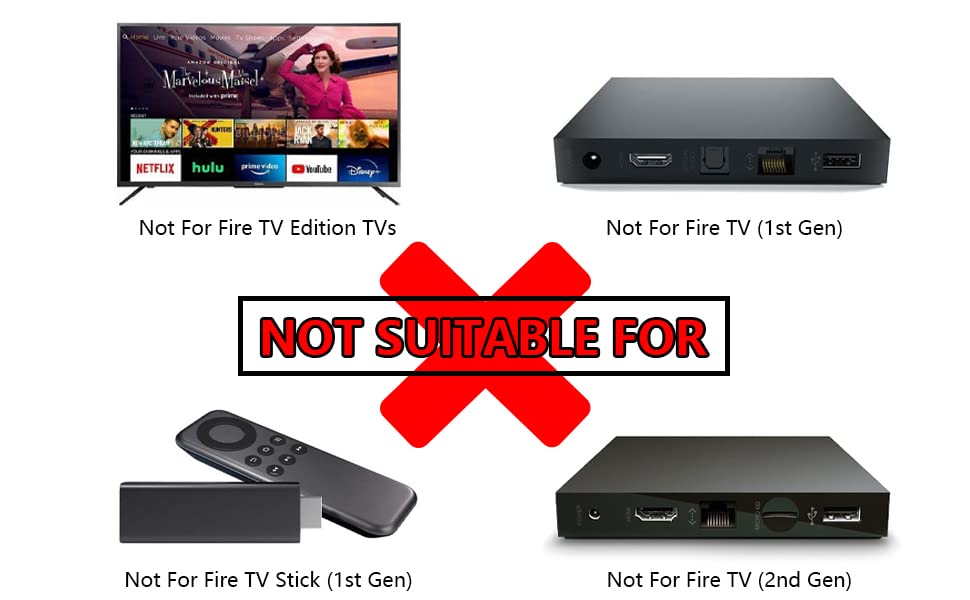 New 2nd Gen PE59CV Voice Remote Replacement fit for 2nd Gen TV Stick,3rd Gen Fire TV Pendant Design,Fire Tv Stick Lite,1st & 2nd gen Fire TV Cube,2020 Release TV Stick 4K
