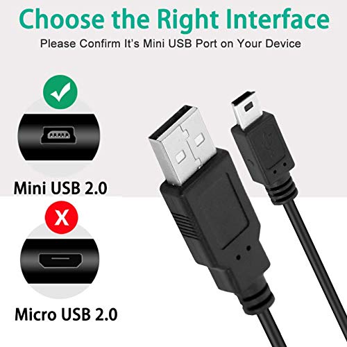 SAITECH IT 10 Pack USB 2.0 A to Mini 5 pin B Cable for External HDDS/Camera/Card Readers/ MP3 Player(150cm - 5Feet - 1.5M) -Black