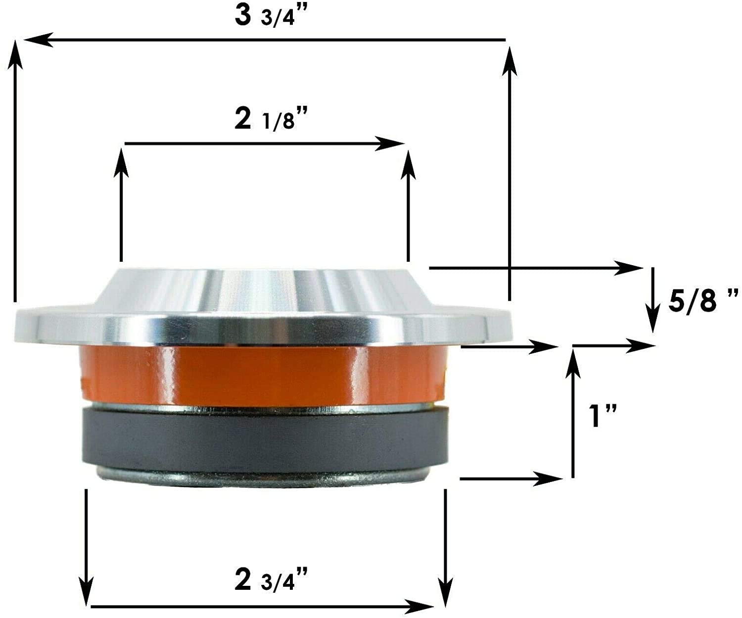 2 Pairs of Audiobank AB-TW220 Size: 3.75" / Peak Power: 600W / Frequency Response: 2000 Hz - 20000 Hz Aluminum Dome Car Audio Heavy Compression Super Horn Tweeters