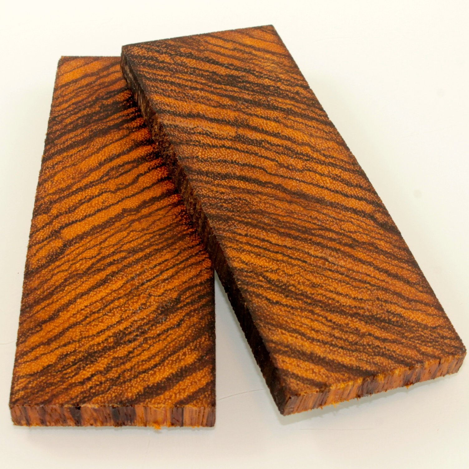 Bookmatched Zebrawood Knifes Scales, Handle Blank Exotic Knife Scales Wood