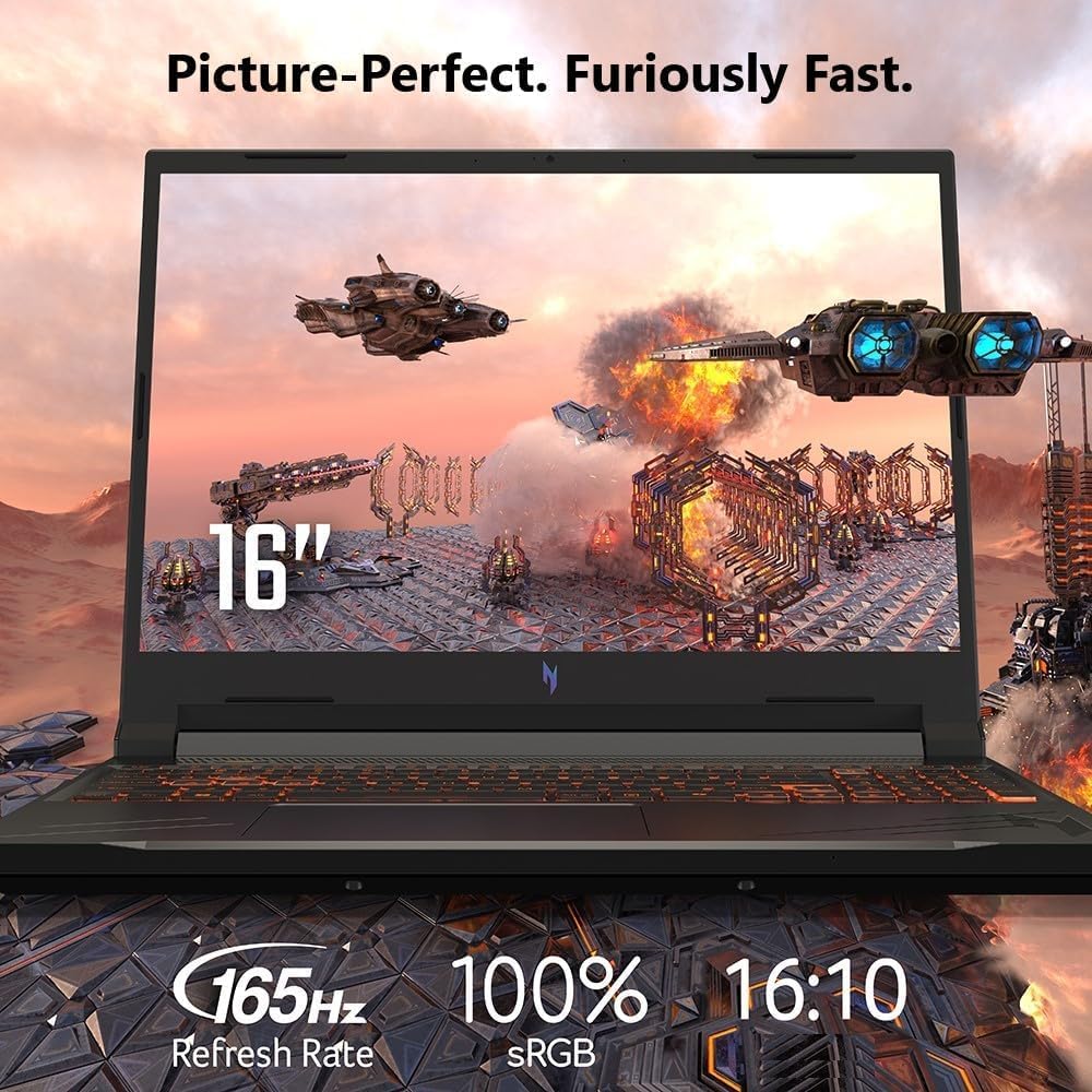 acer Nitro V 16 Gaming Laptop, 16" WUXGA 165Hz Display, AMD Ryzen 7-8845HS, 16GB RAM DDR5, 1TB SSD, GeForce RTX 4060,Wi-Fi 6E, Backlit Keyboard, Win 11 Pro & Microsoft Office Lifetime License