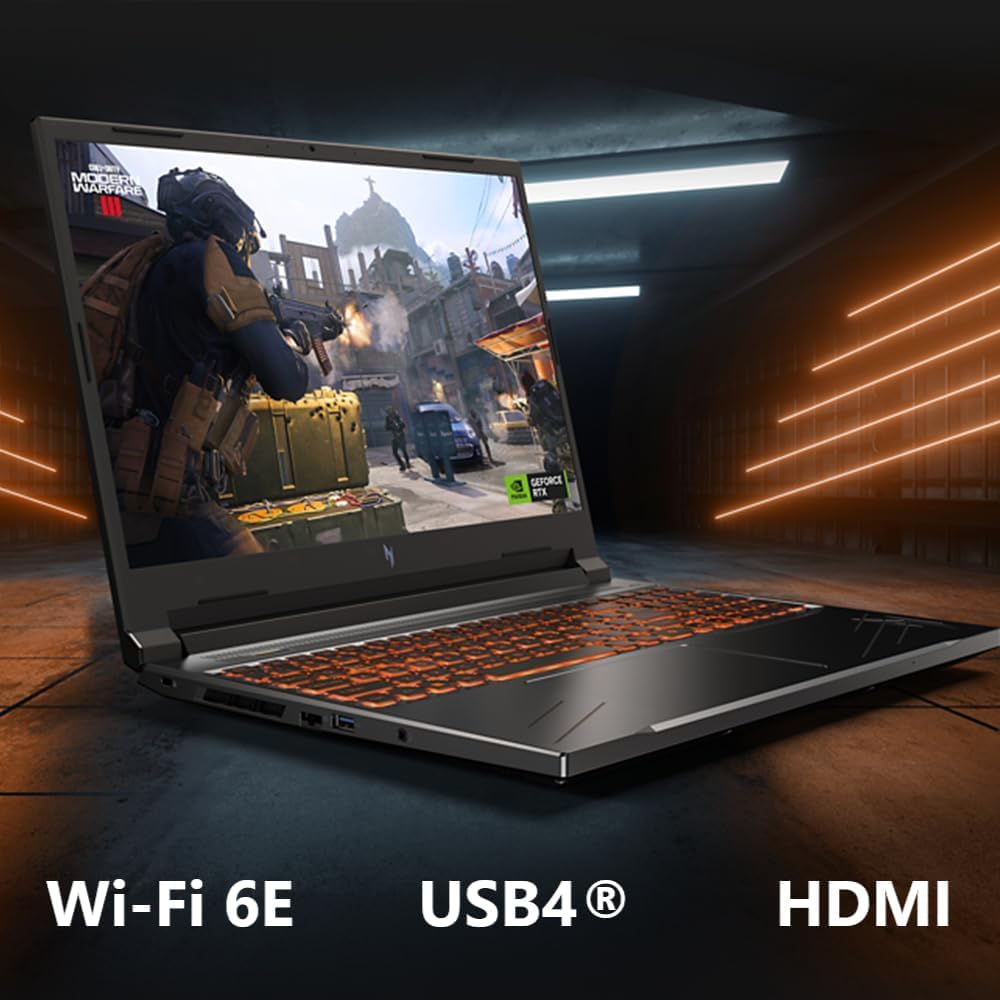 acer Nitro V 16 Gaming Laptop, 16" WUXGA 165Hz Display, AMD Ryzen 7-8845HS, 16GB RAM DDR5, 1TB SSD, GeForce RTX 4060,Wi-Fi 6E, Backlit Keyboard, Win 11 Pro & Microsoft Office Lifetime License