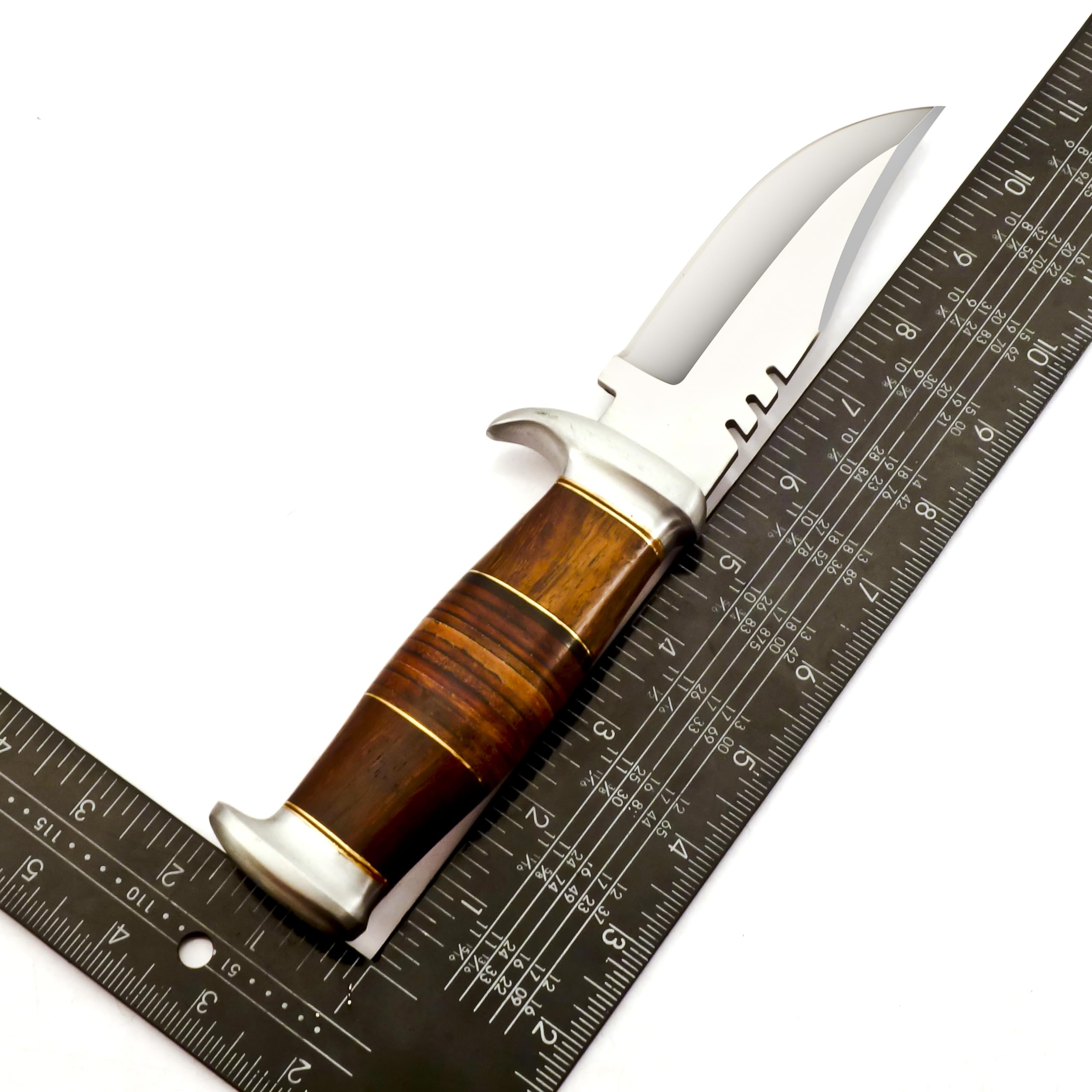 UK UNIQUE SHARP KNIVES J2 Stainless Steel BK-3059 Handmade 2PCS Hunting Knife -Beautiful Rose Wood Handle