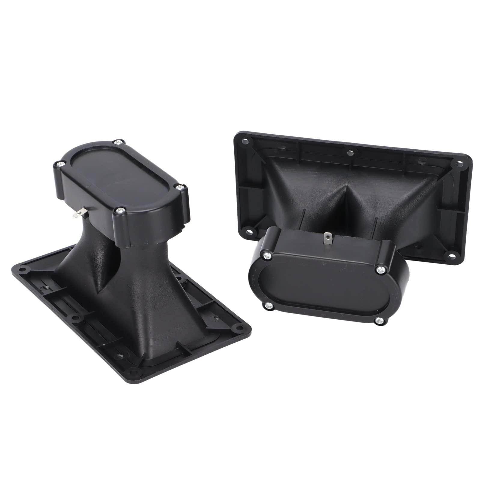Estink 3-20KHz Wide Dispersion Horn Tweeter, Dual Drive Ceramic High Sensitivity Piezoelectric Speaker, Piezoelectric Speaker Buzzer Treble for Home Subwoofer Stage Loudspeaker DJ Speaker