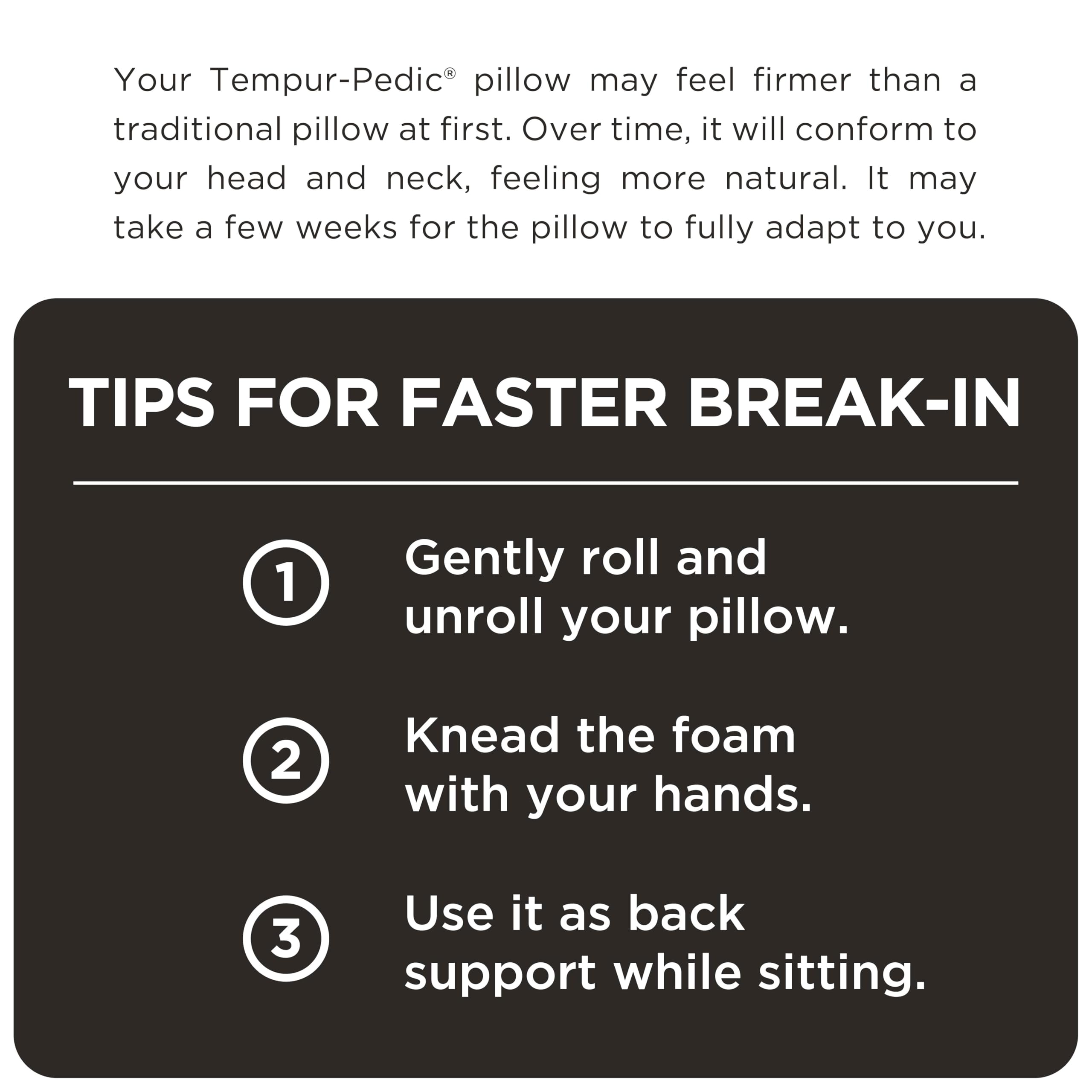 Tempur-Pedic TEMPUR-Travel Neck Pillow, Polyester, Navy