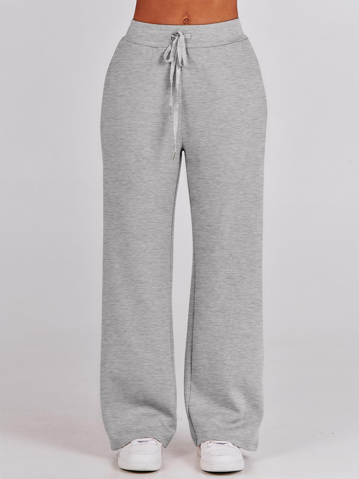 ANRABESS Women 2 Piece Outfits Sweatsuit Oversized Sweatshirt Sweatpants Tracksuit Sweat Lounge Matching Set 2025 Fall Trendy Light Grey X-Large