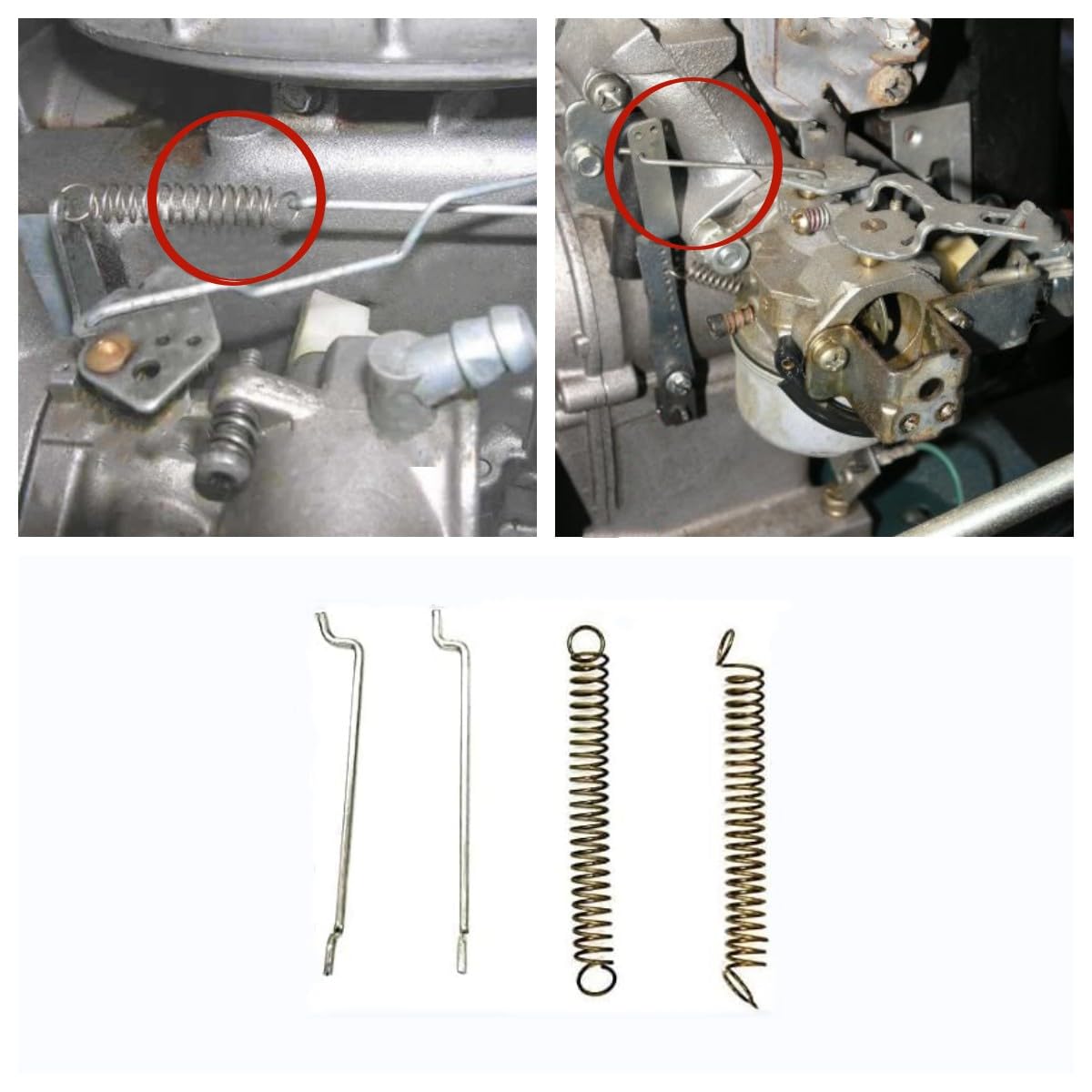 Dgdhf Replacement Governor Speed Control Spring & Speed Lever Fits Tecumseh Engine 32698 Governor Link & 31426 Spring Combo (Set of 2)