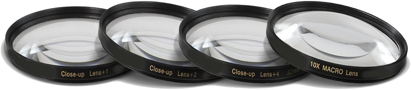 58mm Professional Macro & Lighting Filter Kit for Canon EOS Rebel T7, T6, T5, T3, T100, 4000D, 2000D, 3000D, 58 mm CPL + UV + FLD + 4 Piece Close Up Kit & 58 mm Lens Hood, 58mm Filter Bundle
