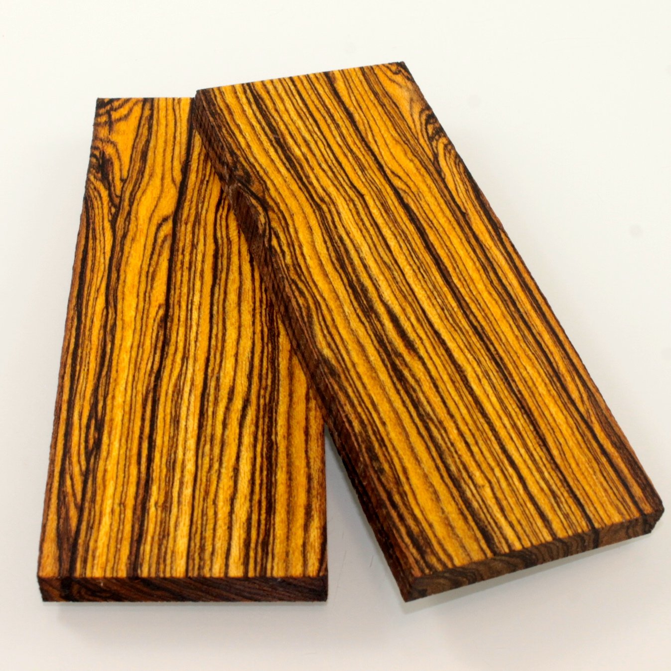 Knifes Scales Made of Bocote Wood, Bookmatched Handle Blank Exotic Knife Scales Wood