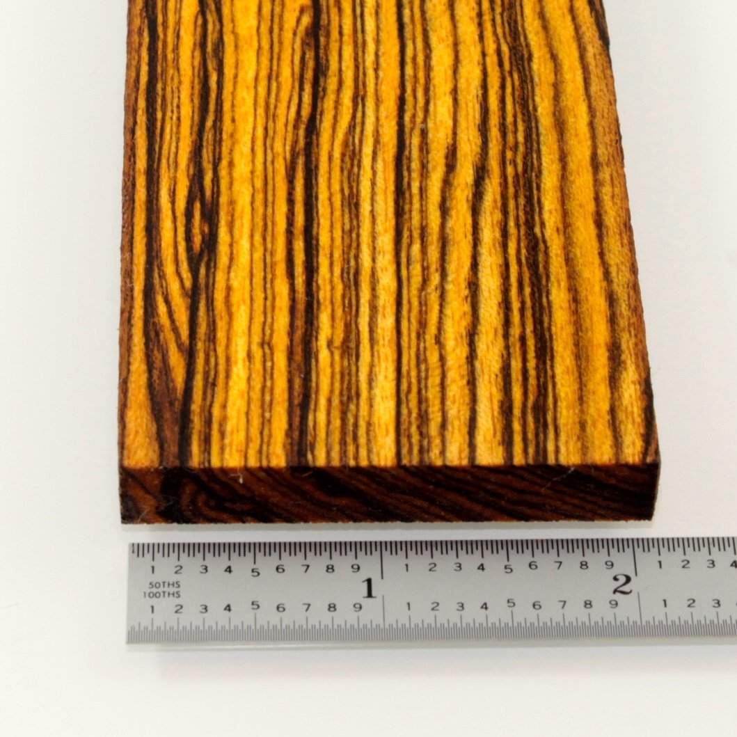 Knifes Scales Made of Bocote Wood, Bookmatched Handle Blank Exotic Knife Scales Wood