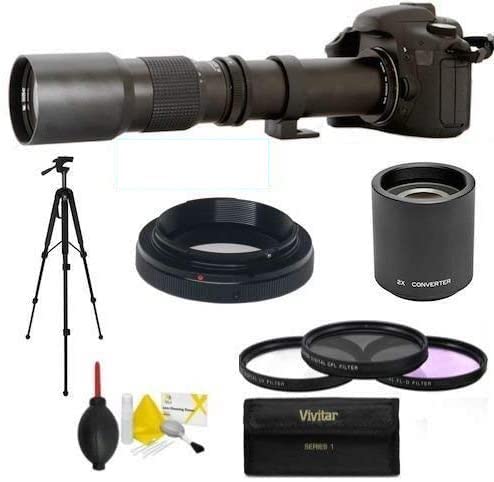 500MM-1000MM TELEPHOTO Zoom Lens for Canon EOS Rebel T1 T2 T3 T4 T5 T6 T3I T4I T5I T6I