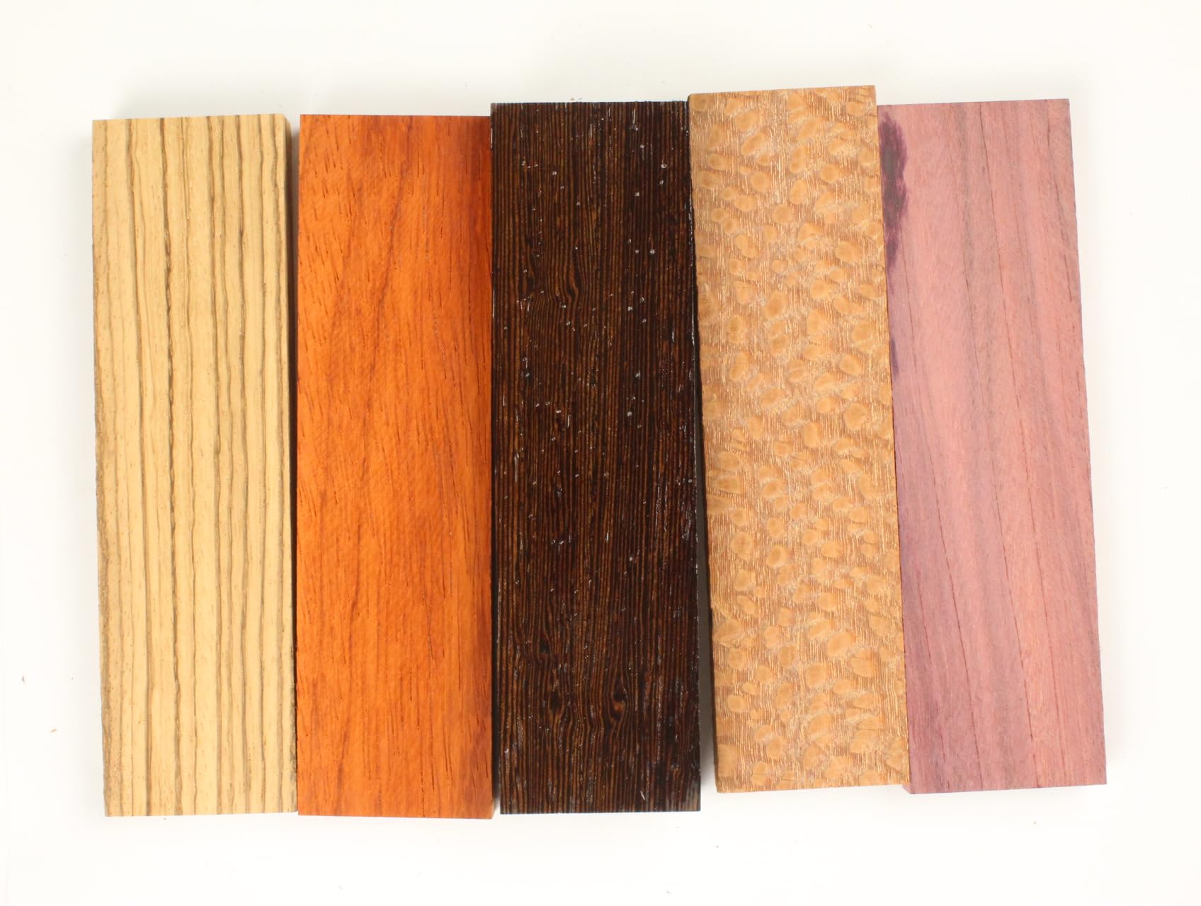 Payne Bros Custom Knives Variety pack of 5 wood scales, 5 INCH, for knife making - gun grps - craft supplies (VP18)
