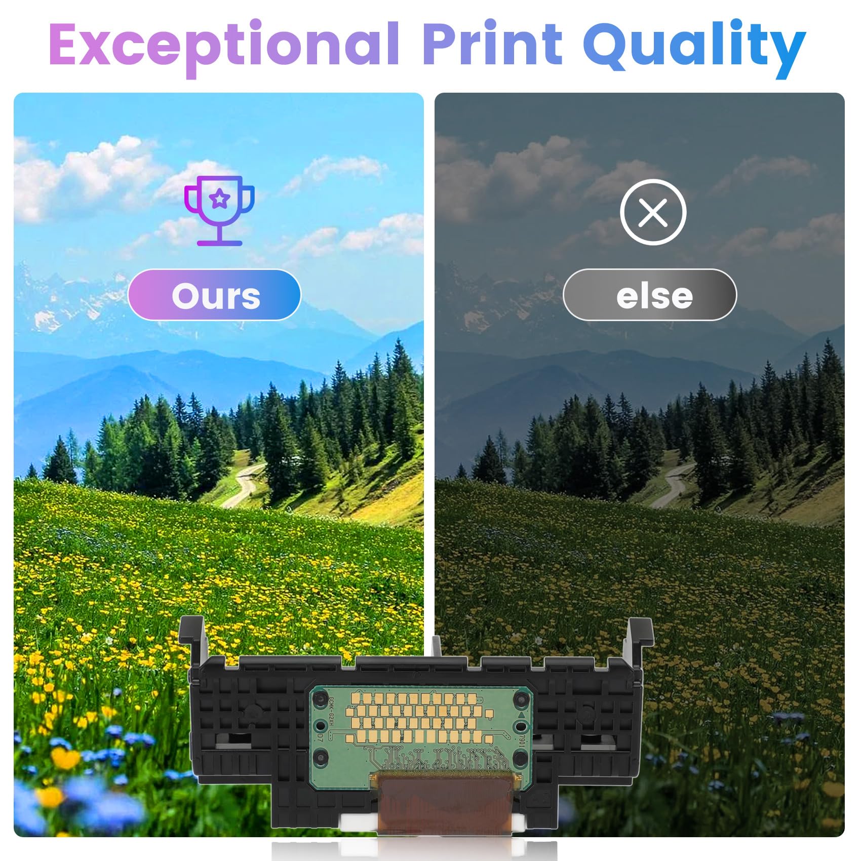 Ademon Qy6-0086 Printhead. Print Head Replacement Parts Compatible with Canon MX922 IX6840 IX6850 IX6780 IX6880 IX6770 MX721 MX722 MX725 MX726 MX727 MX720 MX928 MX728 MX920 MX924 MX925 MX96 Printers