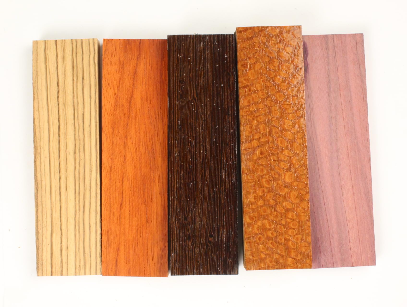 Payne Bros Custom Knives Variety pack of 5 wood scales, 5 INCH, for knife making - gun grps - craft supplies (VP18)