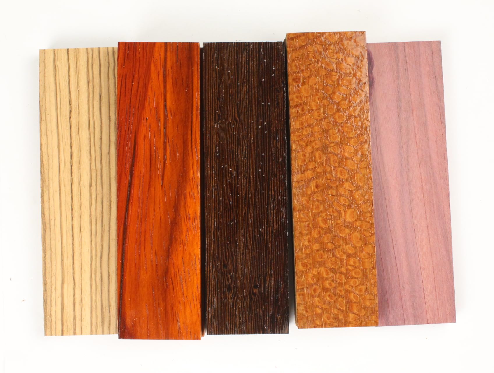 Payne Bros Custom Knives Variety pack of 5 wood scales, 5 INCH, for knife making - gun grps - craft supplies (VP18)