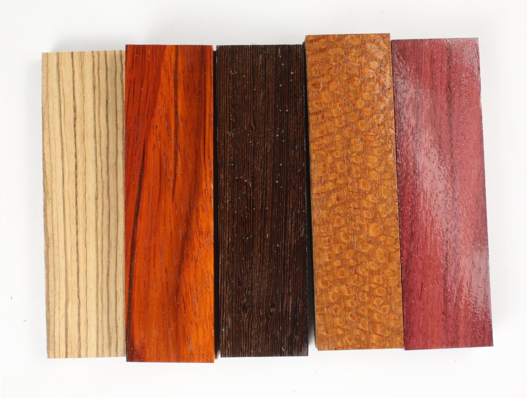 Payne Bros Custom Knives Variety pack of 5 wood scales, 5 INCH, for knife making - gun grps - craft supplies (VP18)
