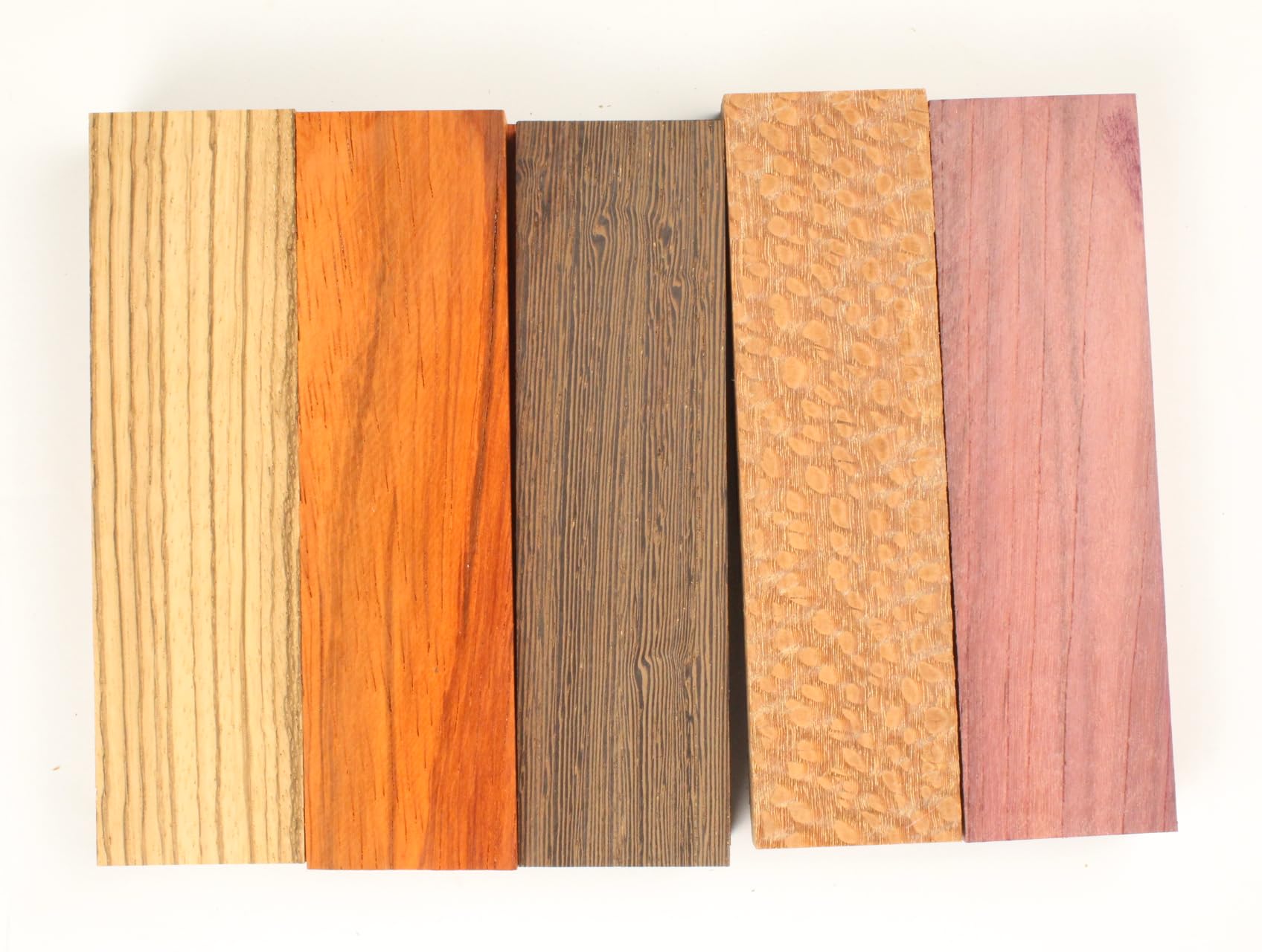 Payne Bros Custom Knives Variety pack of 5 wood scales, 5 INCH, for knife making - gun grps - craft supplies (VP18)