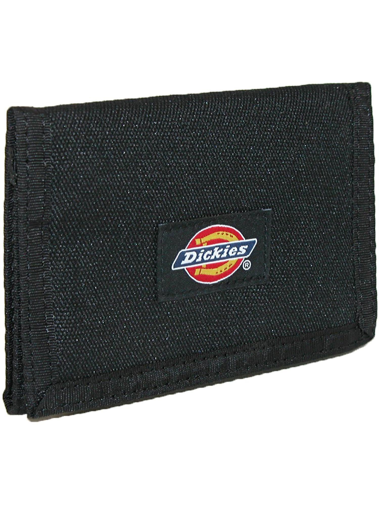Dickies Men's Nylon Trifold Wallet, Black Fabric, One Size