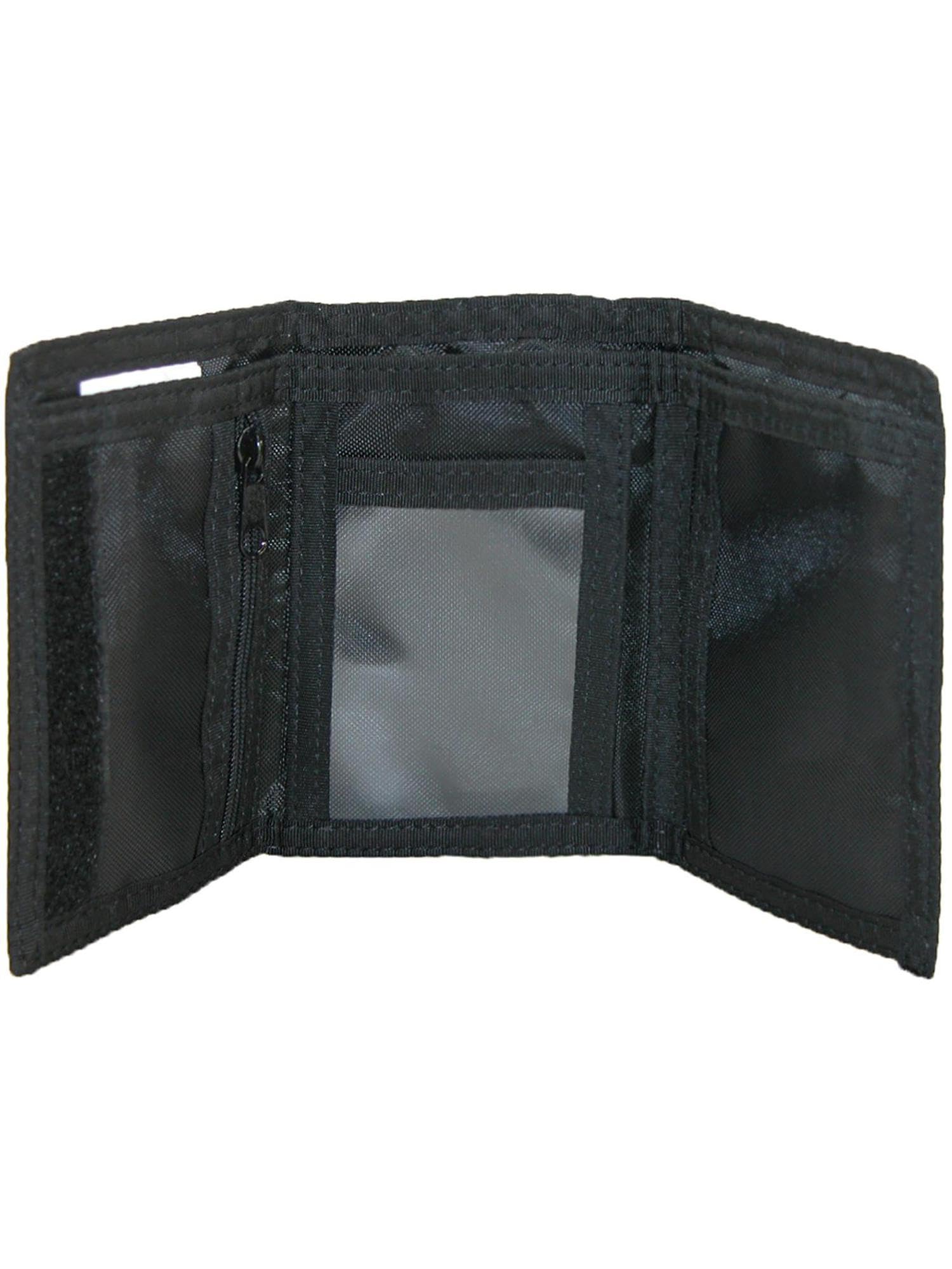 Dickies Men's Nylon Trifold Wallet, Black Fabric, One Size