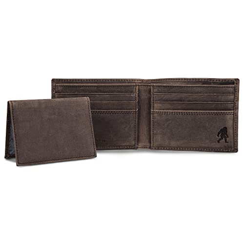 Eddie Bauer Men Signature Bifold Passcase Wallet, Embossed Leather-Tan, One Size