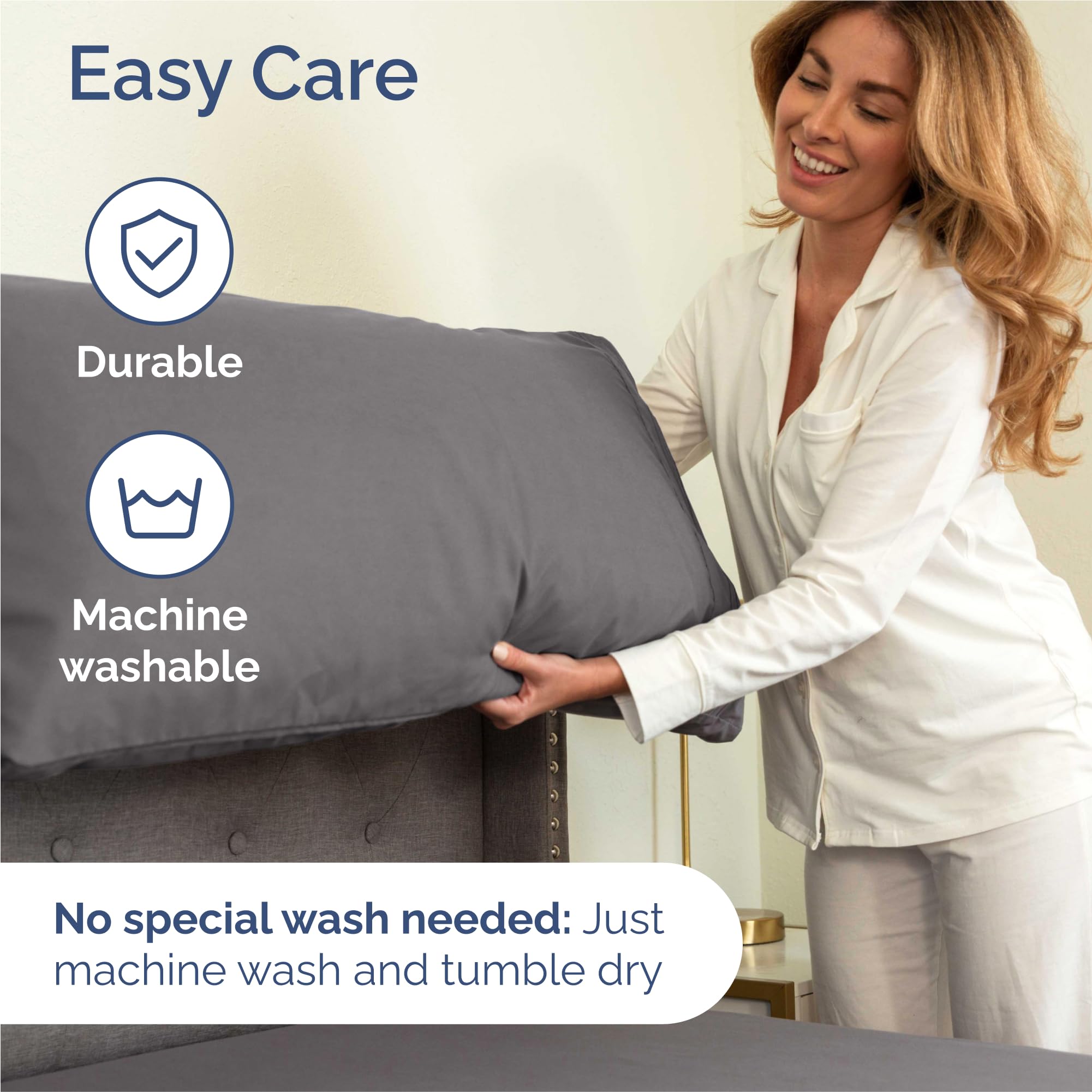 King Size Sheet Set - 6 Piece Set - Hotel Luxury Bed Sheets - Extra Soft - Deep Pockets - Easy Fit - Breathable & Cooling Sheets - Wrinkle Free - Comfy - Gray - Grey Bed Sheets - Kings Sheets - 6 PC