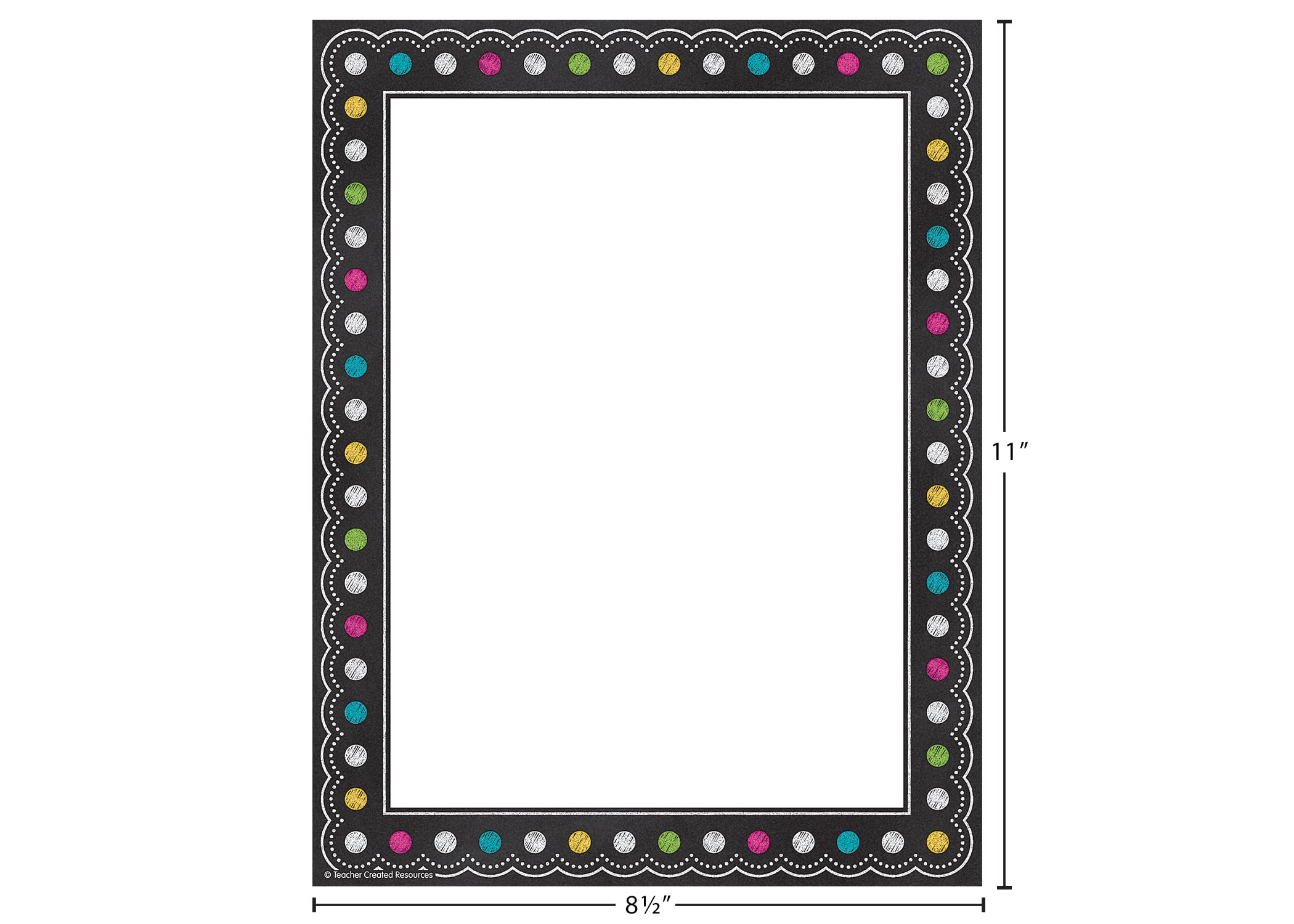 Teacher Created Resources Chalkboard Bright's Computer Paper (5837)