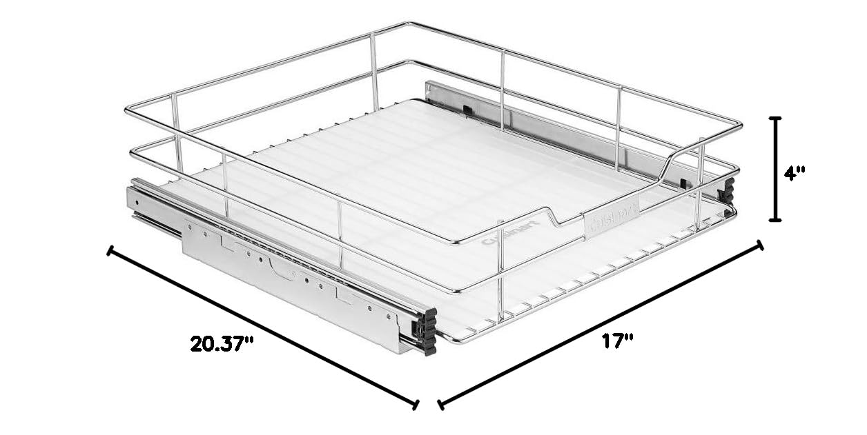 CUISINART 11" Sliding Cabinet Organizer, Chrome Finish