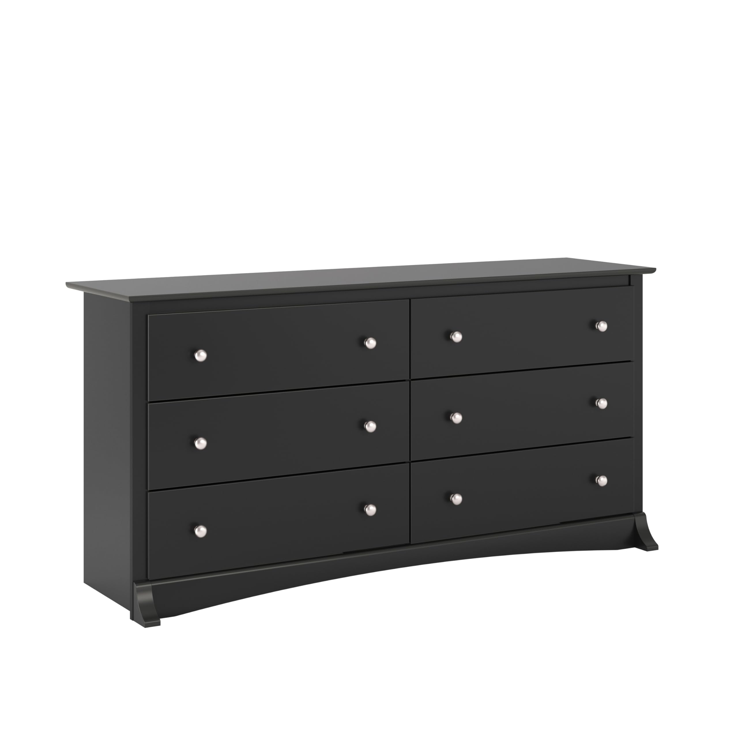 Sonoma 6 Drawer Double Dresser for Bedroom, Black