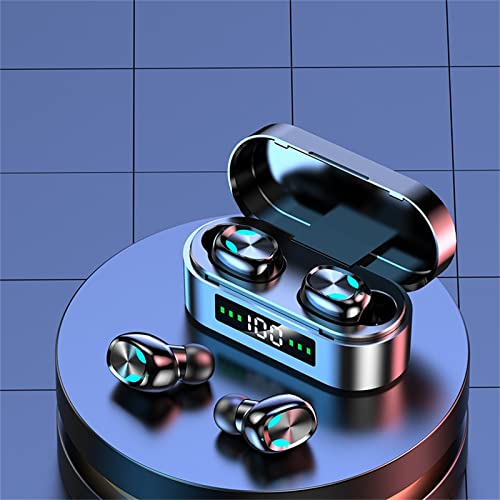 SSZMDLB Wireless Bluetooth Headphones HiFi Stereo Sound Touching Headset Sport Waterproof Earphones with Microphone LED Display with Mini Charging Bay