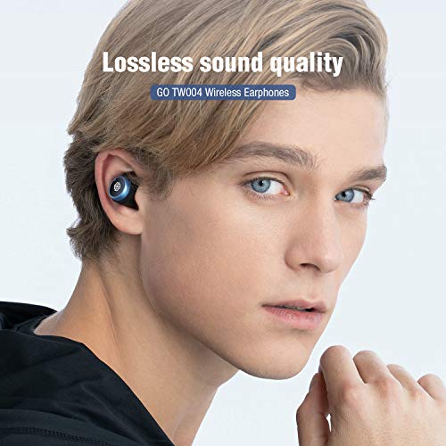 Nillkin True Wireless Earbuds Noise Cancelling with Microphone for iPhone Android, TWS Headphones with Charging Case,Touch Control, 65H Playback Earphones for Sport Running, Blue