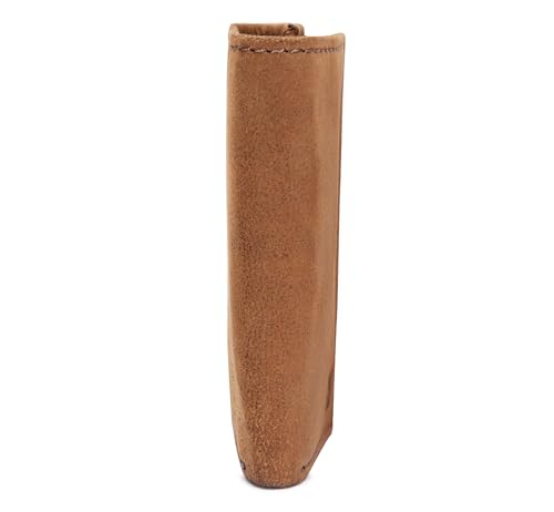 Caterpillar Men's Leather Trifold Wallet with ID Window, Tan, One Size
