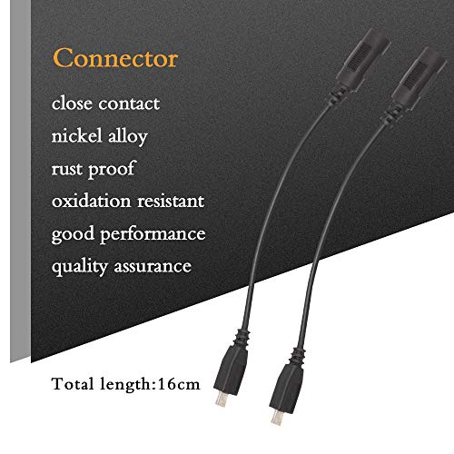 Snsnlent 5PCS DC 5.5 x 2.1mm Female to Micro USB Male Connector Adapter 5V Power Cable(USB Micro-B to DC Female)