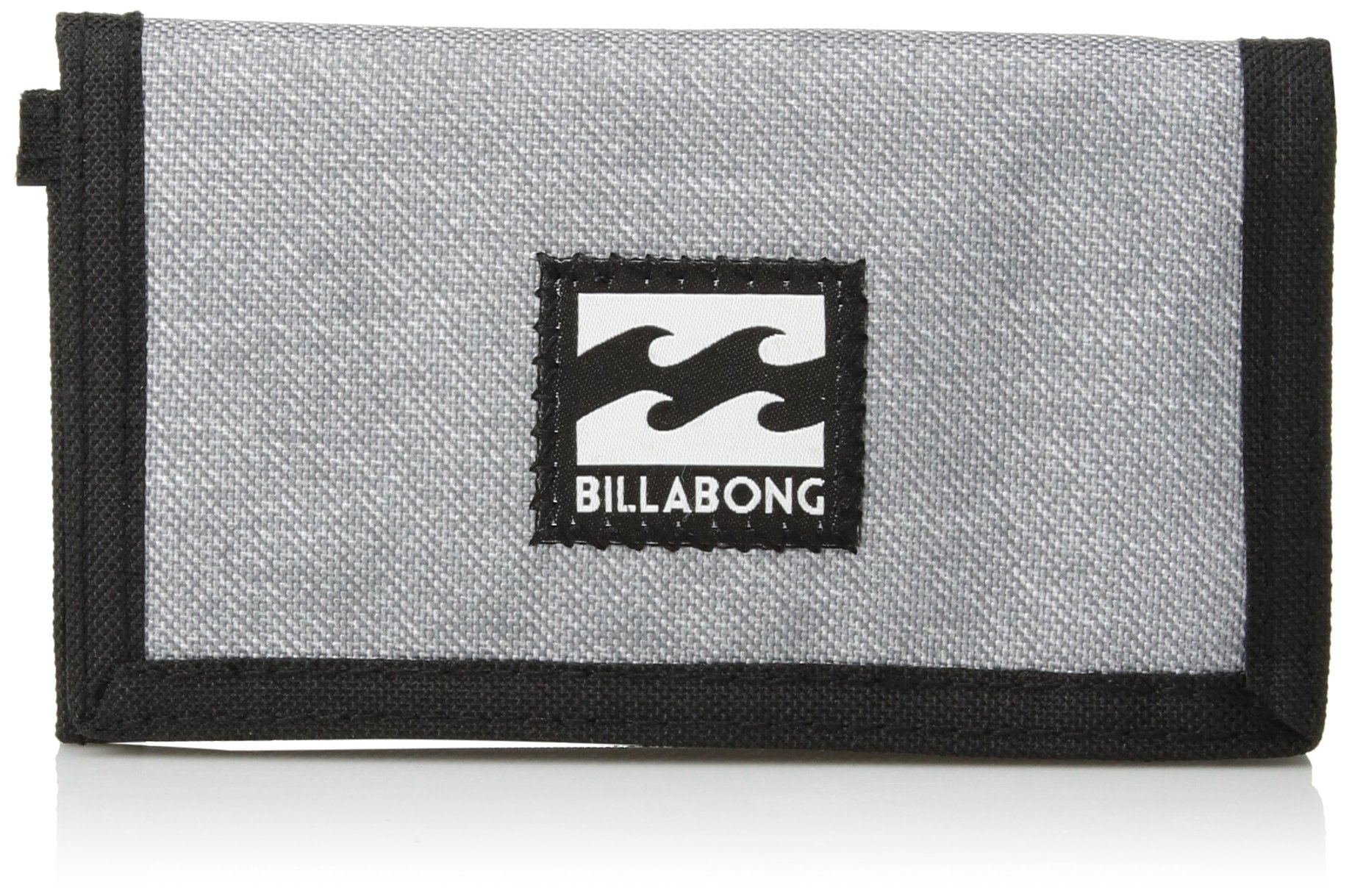 Billabong Men's Polyester Classic TRI-FOLD Wallet, Light Grey Heather, ONE