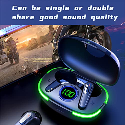 Wireless Bluetooth 5.1 Earbuds, TWS-Earphones with Digital Display & Touch-Control, Noise Reduction Bluetooth Headset, in-Ear Headset, for Sports & Games