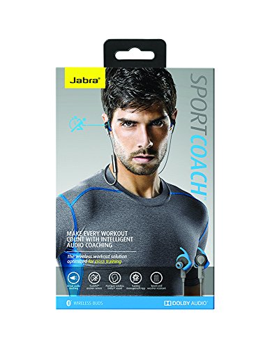 Jabra SPORT COACH (Blue) Wireless Bluetooth Earbuds for Cross-Training - Retail Packaging