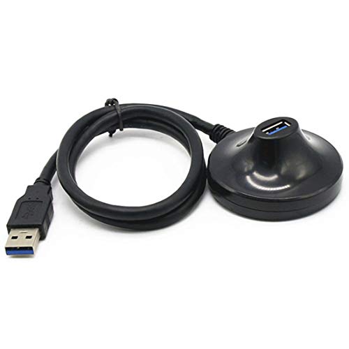High-Speed USB3.0 WiFi Adapter Extension Cable with Pedestal- Desktop Vertical Base Extension Cable Cradle 3.0 USB Base Dock Holder for USB WiFi Adapter,Wireless Network Adapter,Wi-Fi Antenna