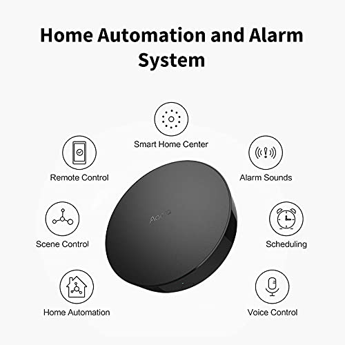 Aqara Smart Light Switch (with Neutral, Double Rocker) Plus Aqara Hub M2, Zigbee Switch, Remote Control and Set Timer for Home Automation, Compatible with Alexa, Apple HomeKit, Google Assistant