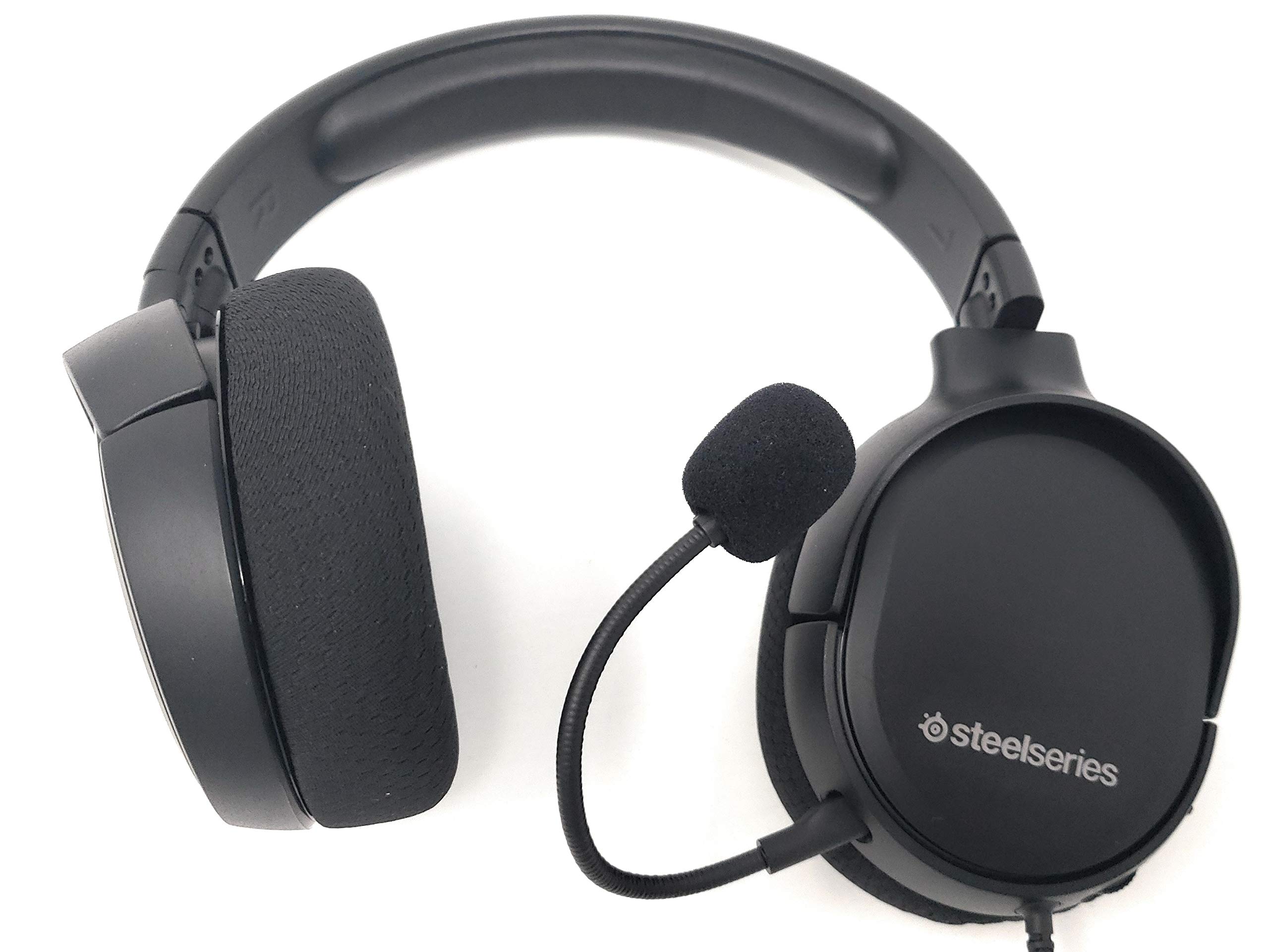 TNE Replacement Game Mic for Steelseries Arctis 1 Headphones Detachable Microphone Boom for Steelseries Arctis 1 PS4 Pro PS5 Xbox One X Computer PC Gaming Headsets 3.5mm Jack Noise Cancelling