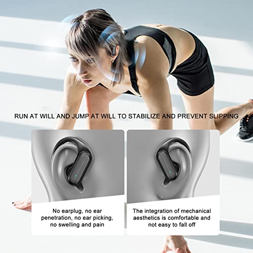Running Bluetooth 5.0 Headphones, Sport Over Ear Wireless Earbuds with Earhooks, Long Battery Life Wireless Headset, IPX5 Waterproof Sweatproof Earphones for Workout Jogging Gym